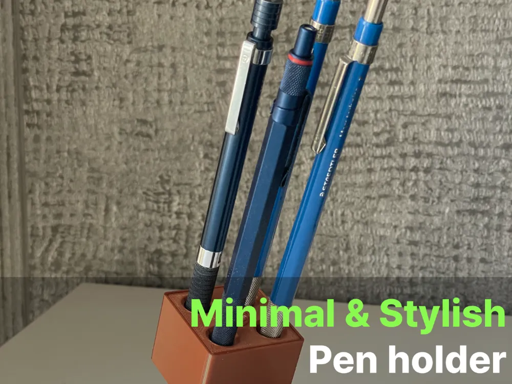 Ergonomic Pen holder by Master of Moon & wind - MakerWorld