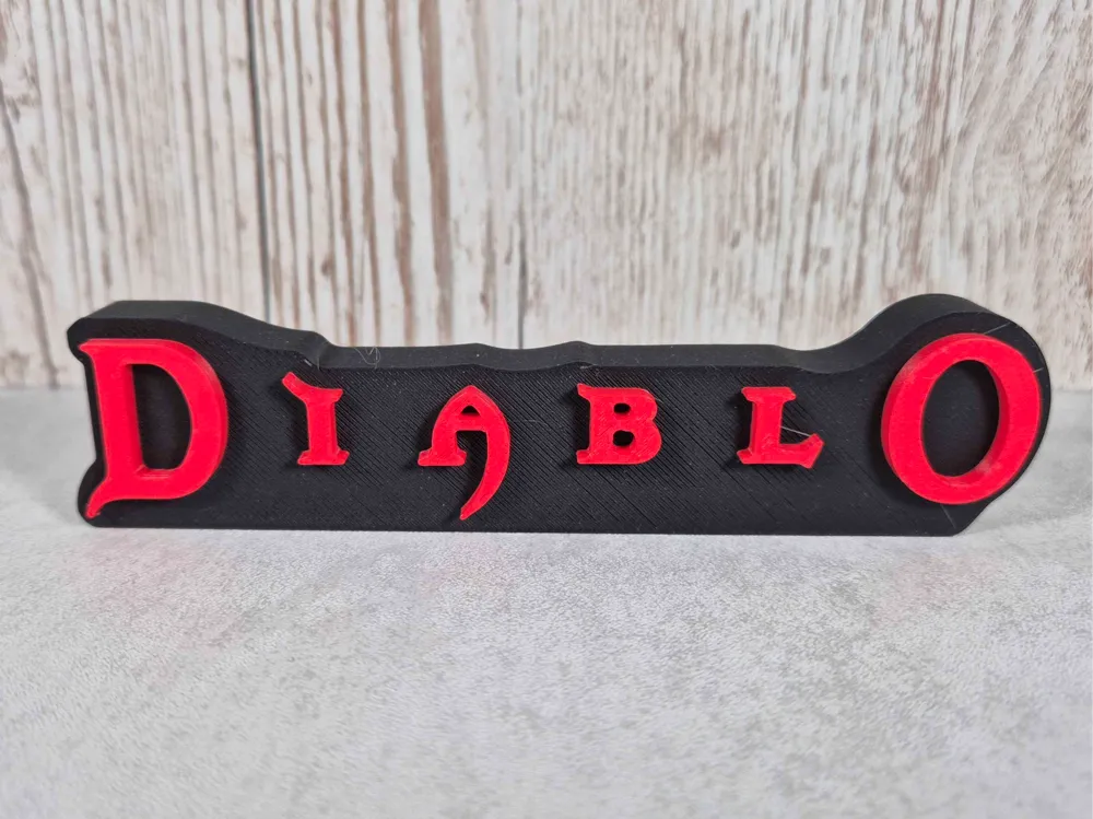 3D diablo Logo – Customize Your Gaming Space by AB Components - MakerWorld