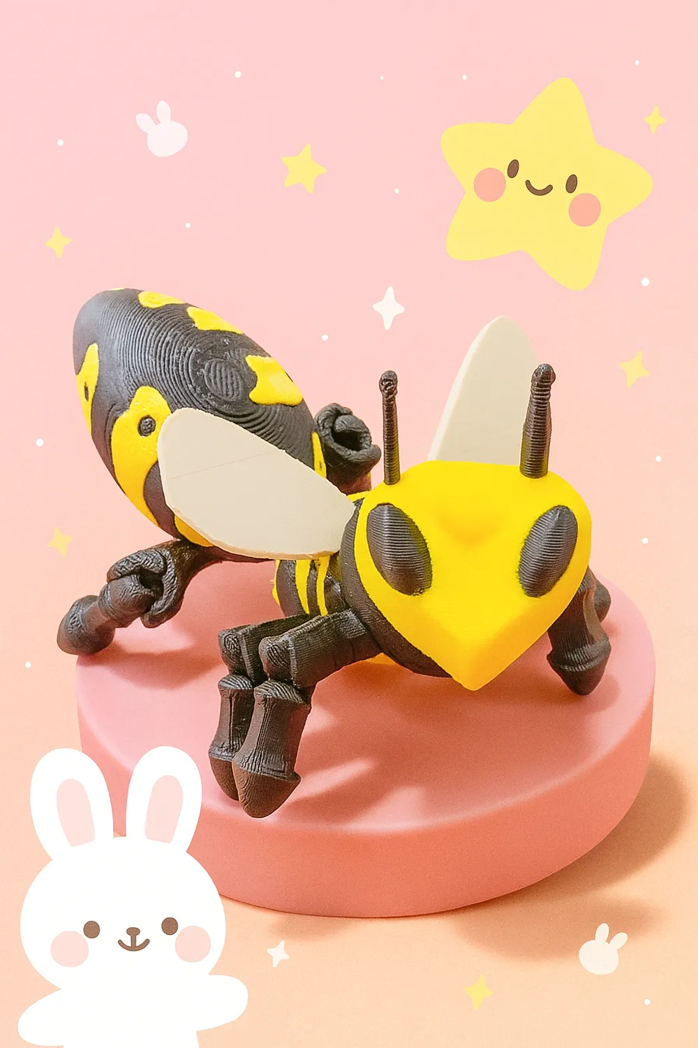 Articulated wasp - Free 3D Print Model - MakerWorld