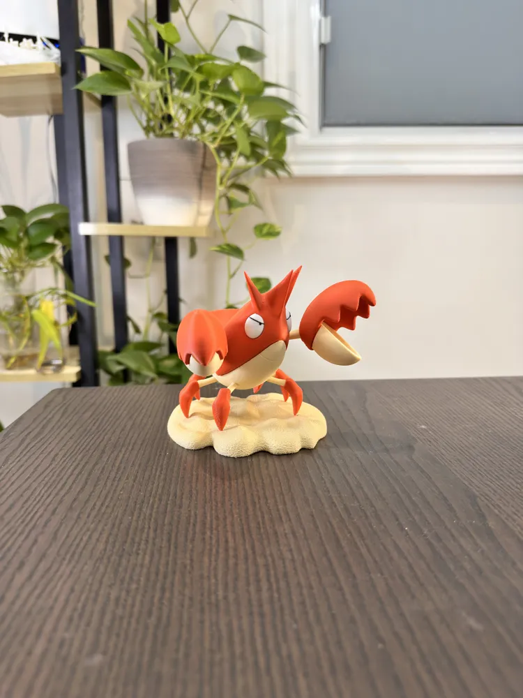 Corphish (Pokemon) multiparts 10cm tall - Free 3D Print Model - MakerWorld