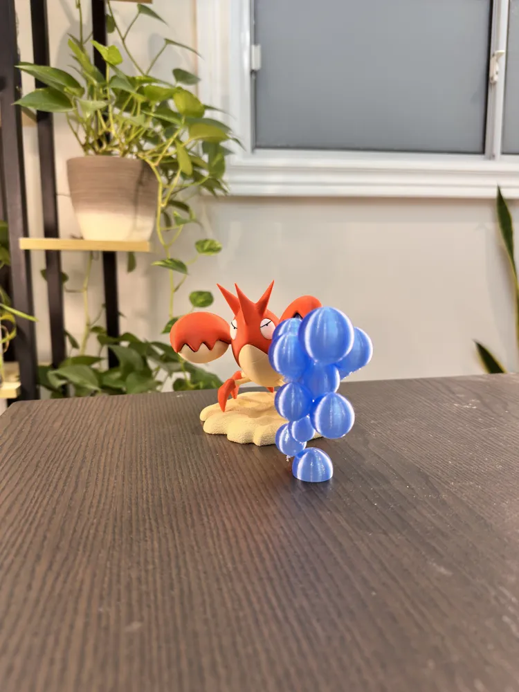 Corphish (Pokemon) multiparts 10cm tall - Free 3D Print Model - MakerWorld