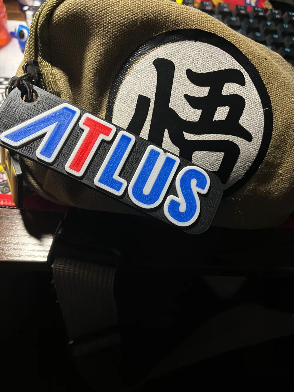 ATLUS logo Keychain and Bagchain by Leo3d89 - MakerWorld