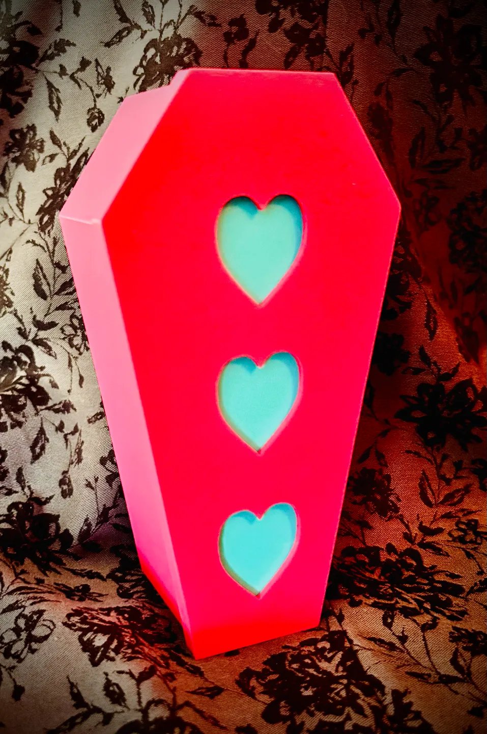 Coffin Storage box with heart lid by TheWolf - MakerWorld