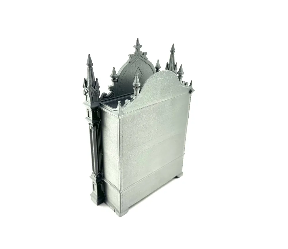 Victorian Style Gothic Shelf Bookcase - Free 3D Print Model - MakerWorld