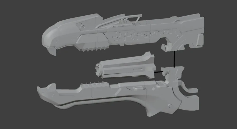 Halo Reach Plasma Repeater Prop Remixed by TAH3DGeek - MakerWorld