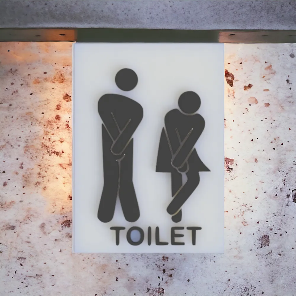 Bathroom indication by Ghost - MakerWorld