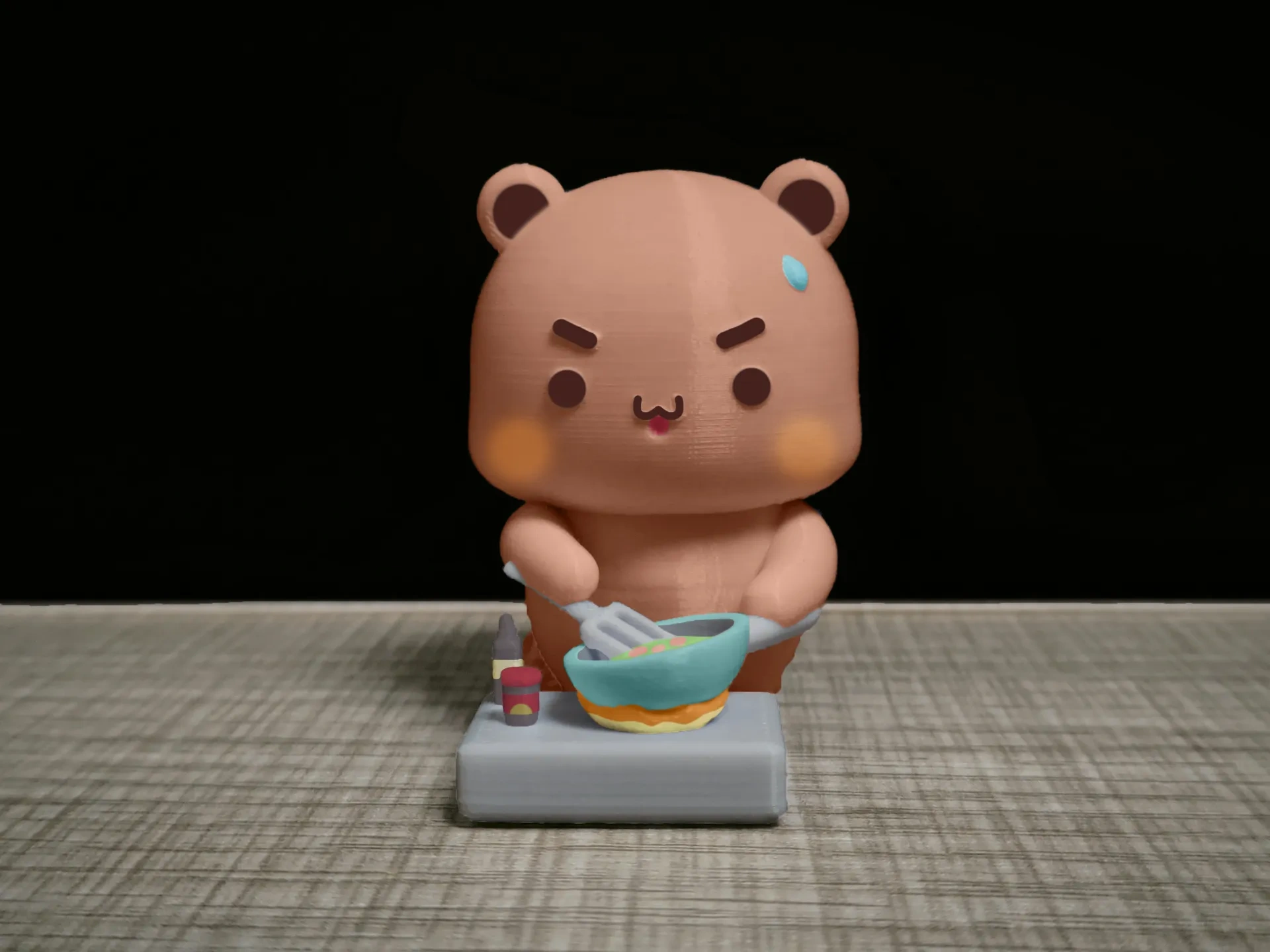 Paarbären-Serie – Küchenkochendes BuBu (Couple Bear-kitchen_cooking ...