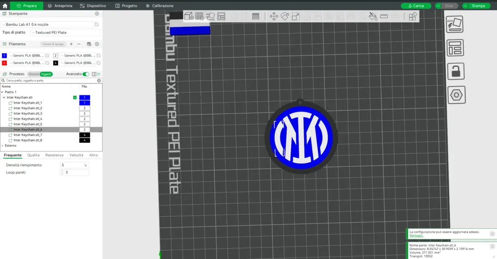 Inter Keychain - Inter Logo by DuckPrint3D - MakerWorld