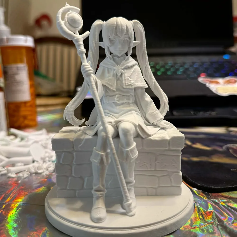 Frieren Resting - Free 3D Print Model - MakerWorld
