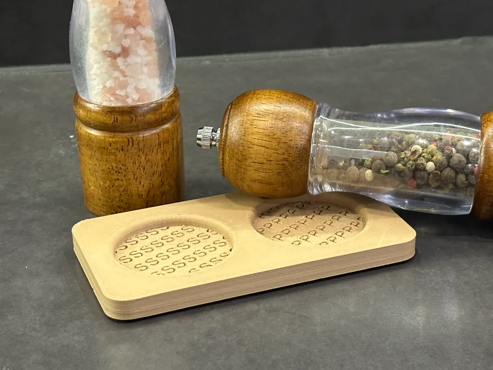 Peper and Salt Mill Tray by user_183683811 - MakerWorld