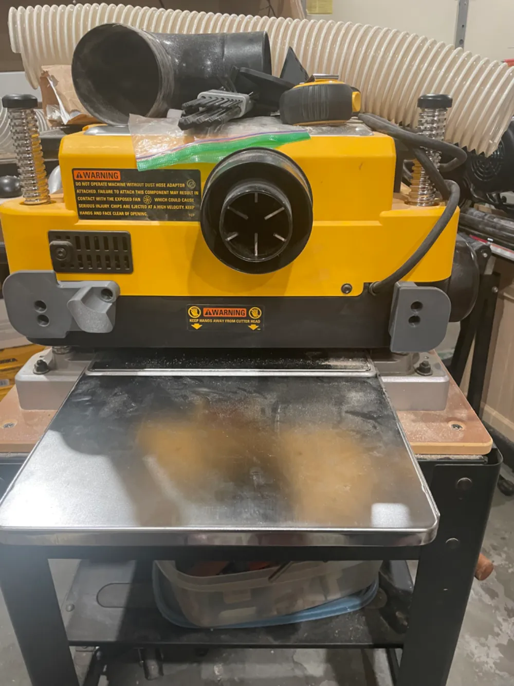 Dewalt DW735x outfeed magnet and cord holder by Jonah MakerWorld ...