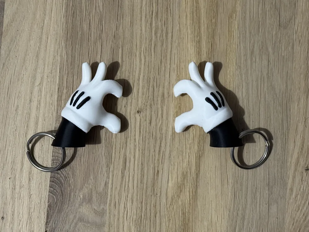 LOVE Mickey Mouse / Keychain - Free 3D Print Model - MakerWorld