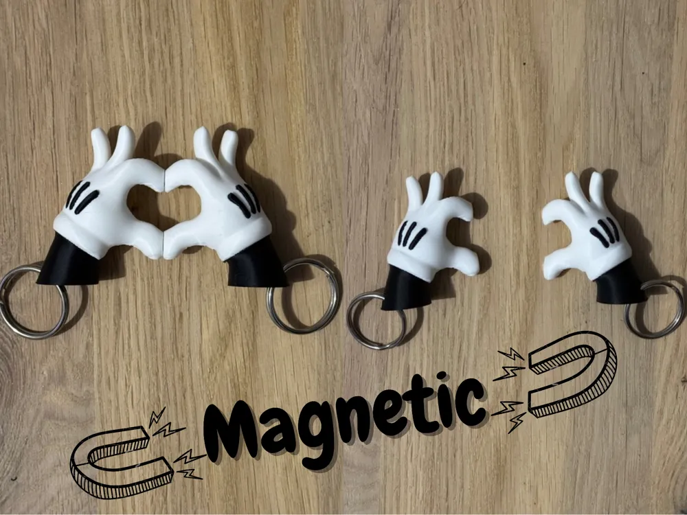 LOVE Mickey Mouse / Keychain - Free 3D Print Model - MakerWorld