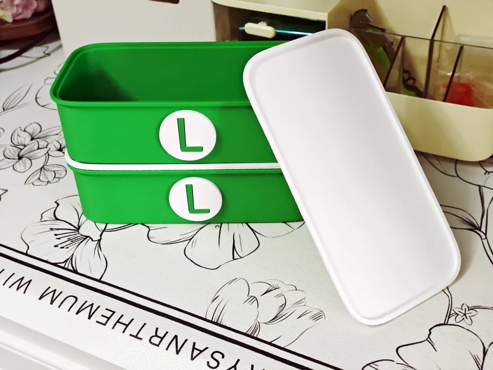 Stackable Mario Storage Box with Lid - Luigi Tall Version - Large ...