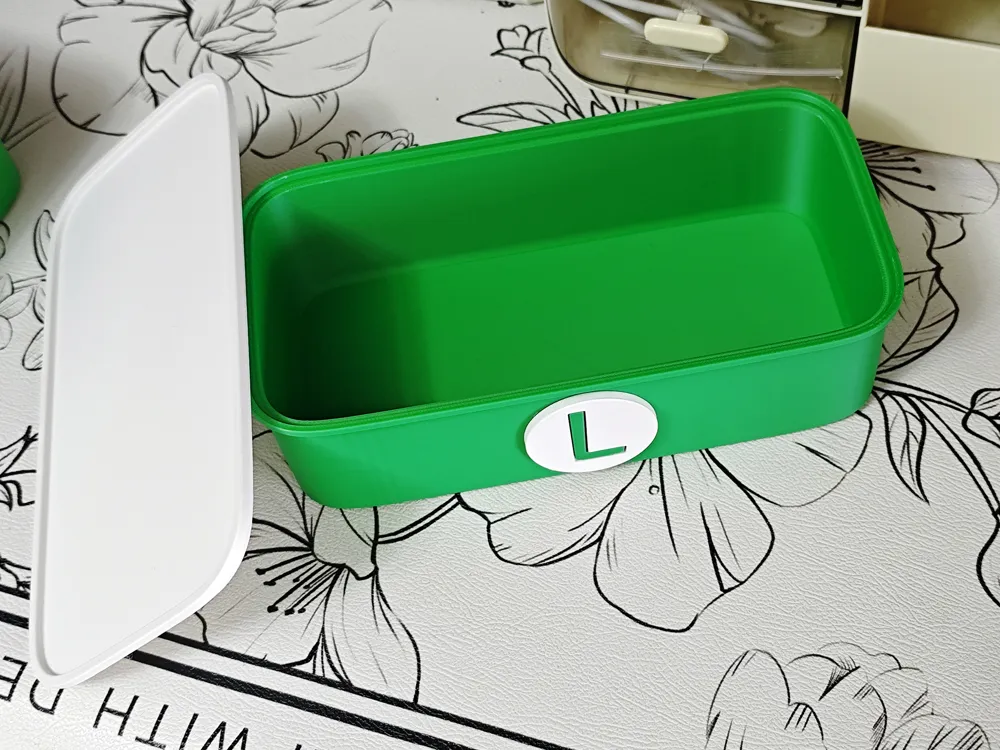 Stackable Mario Storage Box with Lid - Luigi Tall Version - Large ...