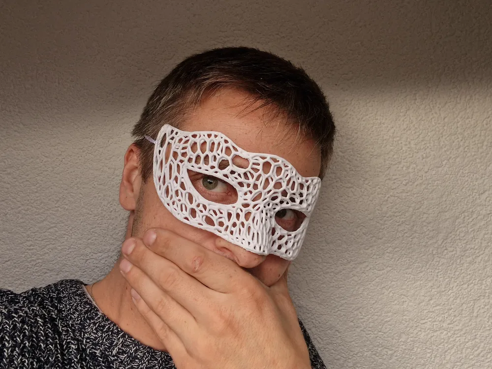 Meshy Mask for Masquerade or Halloween by 3D Delight MakerWorld ...