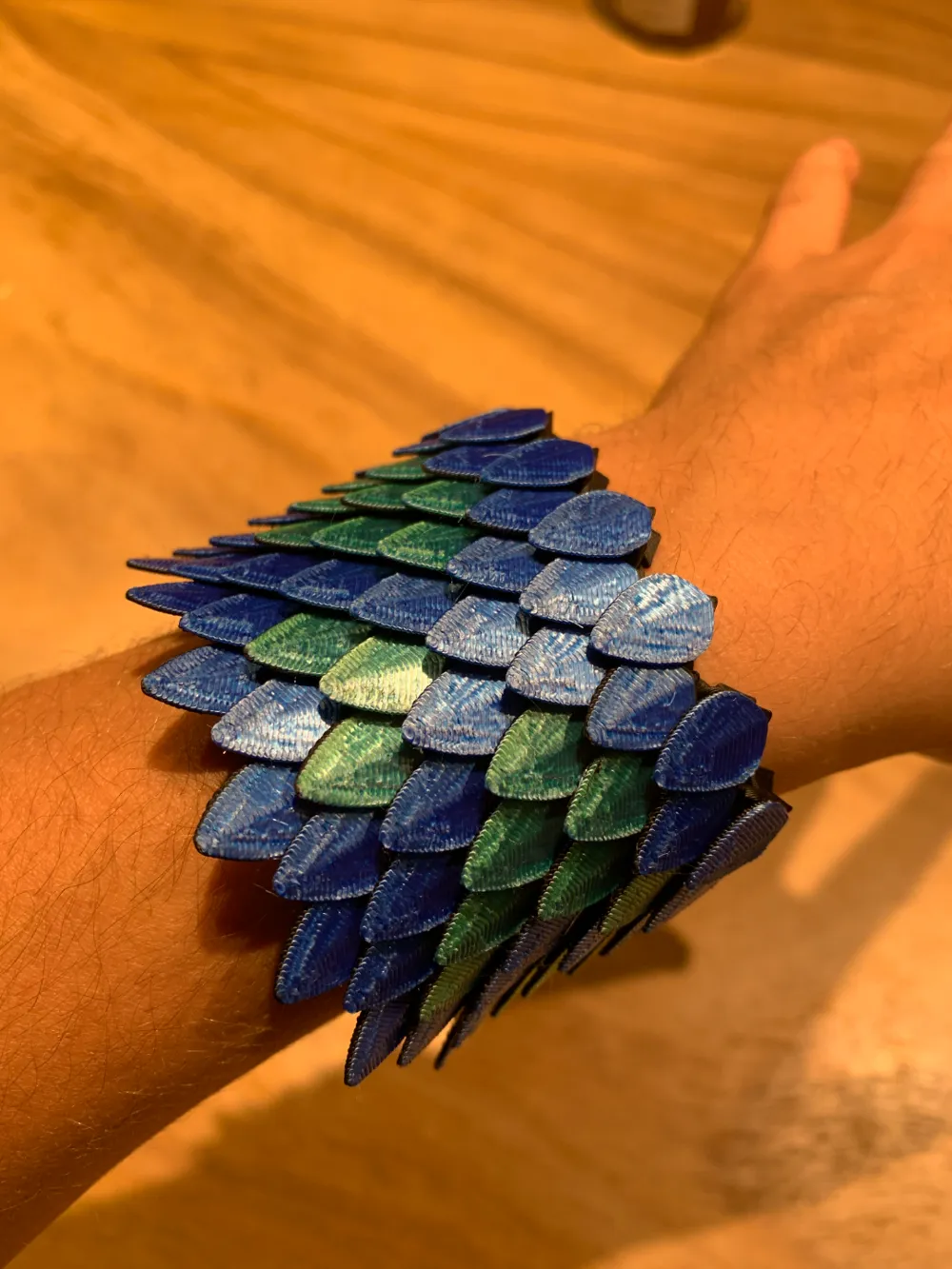 Fully 3D Printed Dragon Scale Bracelet with Clasp by Thain MakerWorld ...