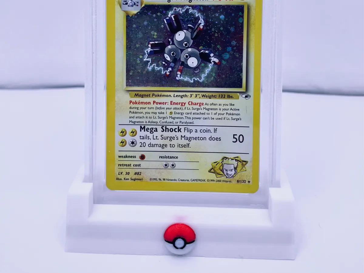 suporte para cards Pokémon graduados - Modelo gratuito para impressão ...