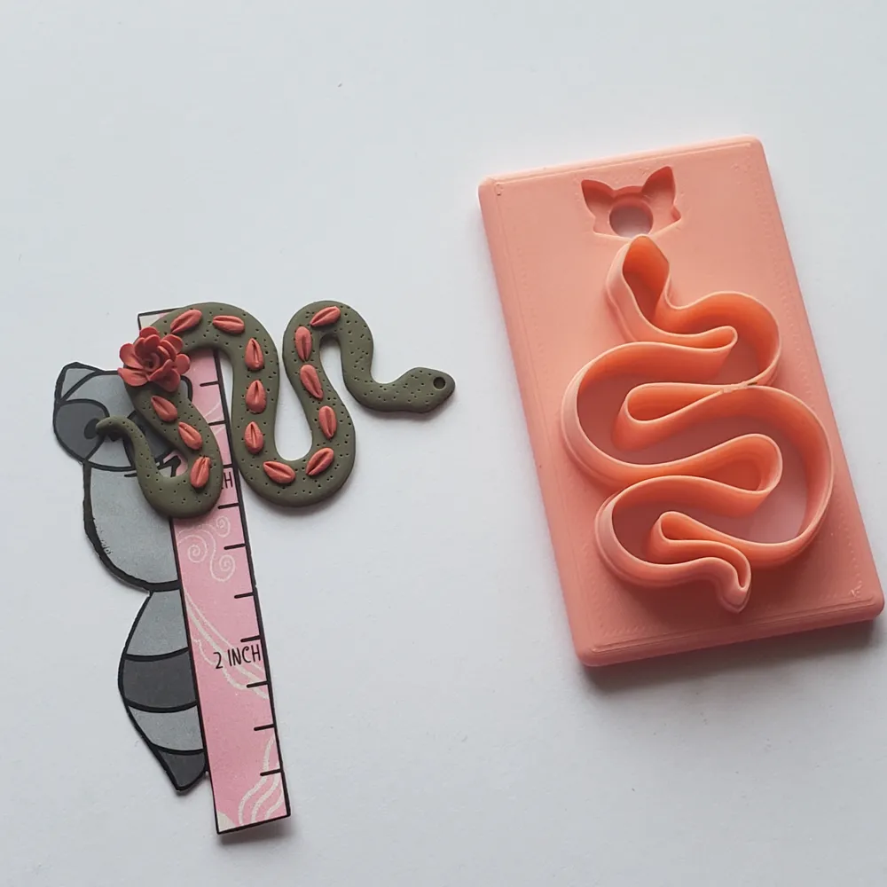 Simple Snake Polymer Clay Earring Cutter by Crafty Clay Babes x The ...