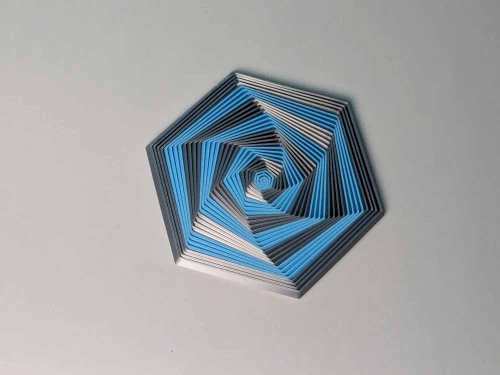 Hexagon Twist Fidget (V2) by Zammer 3D - MakerWorld