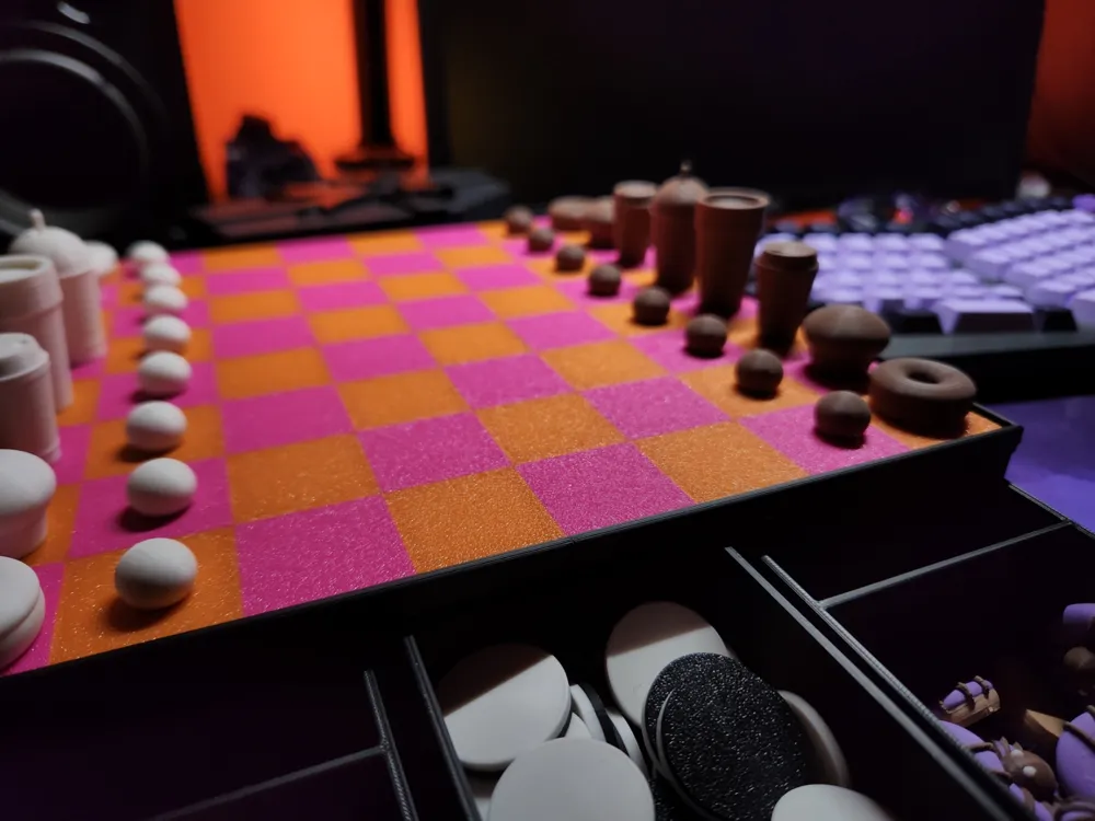 Dunkin' Donuts Chess (MESA-220 compatible) by Amethyst3D - MakerWorld