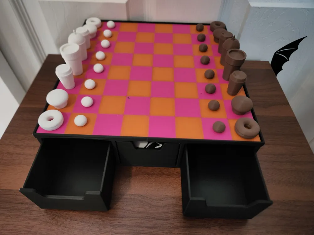 Dunkin' Donuts Chess (MESA-220 compatible) by Amethyst3D - MakerWorld