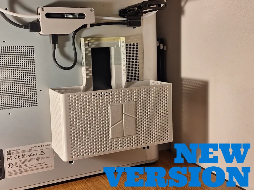 Poop bucket for X1/P1. Magnetless/screwless mount. - Free 3D Print ...