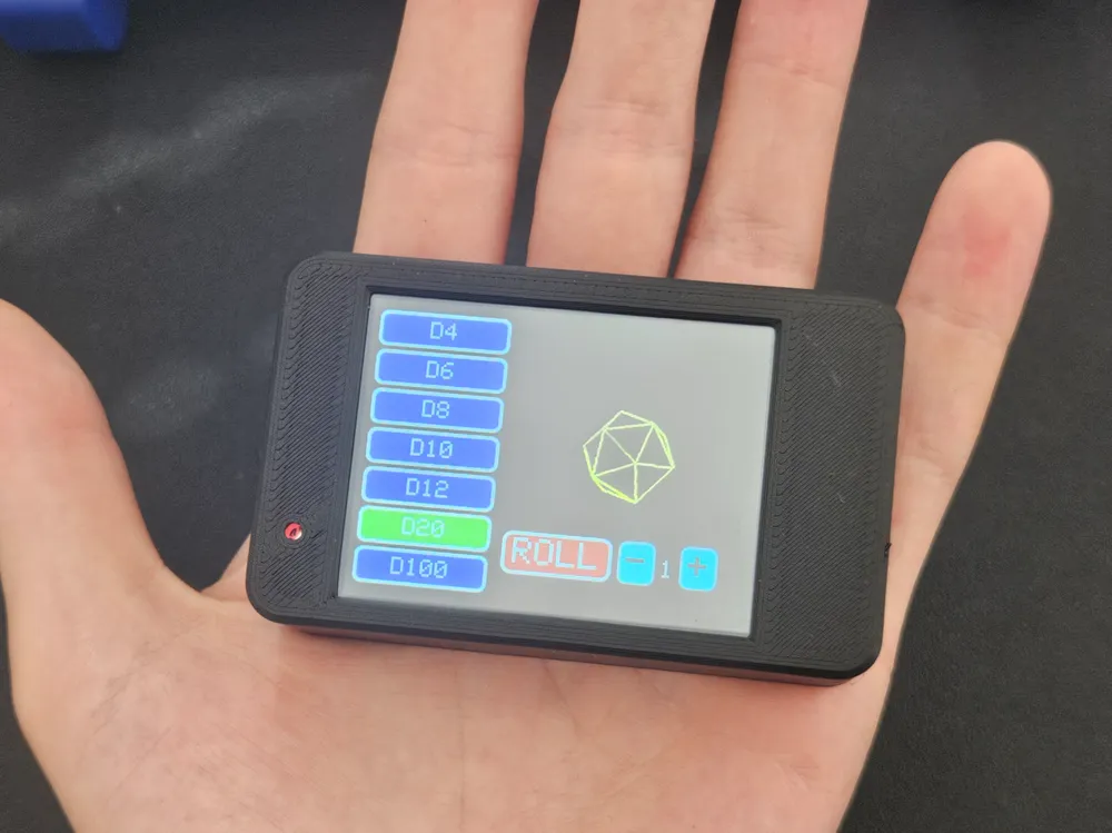 ESP32 DnD Dice Roller | Touchscreen| No Soldering by Vostok Labs ...