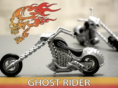 Ghost Rider's motorcycle by W.drop2027 MakerWorld: Download Free 3D Models
