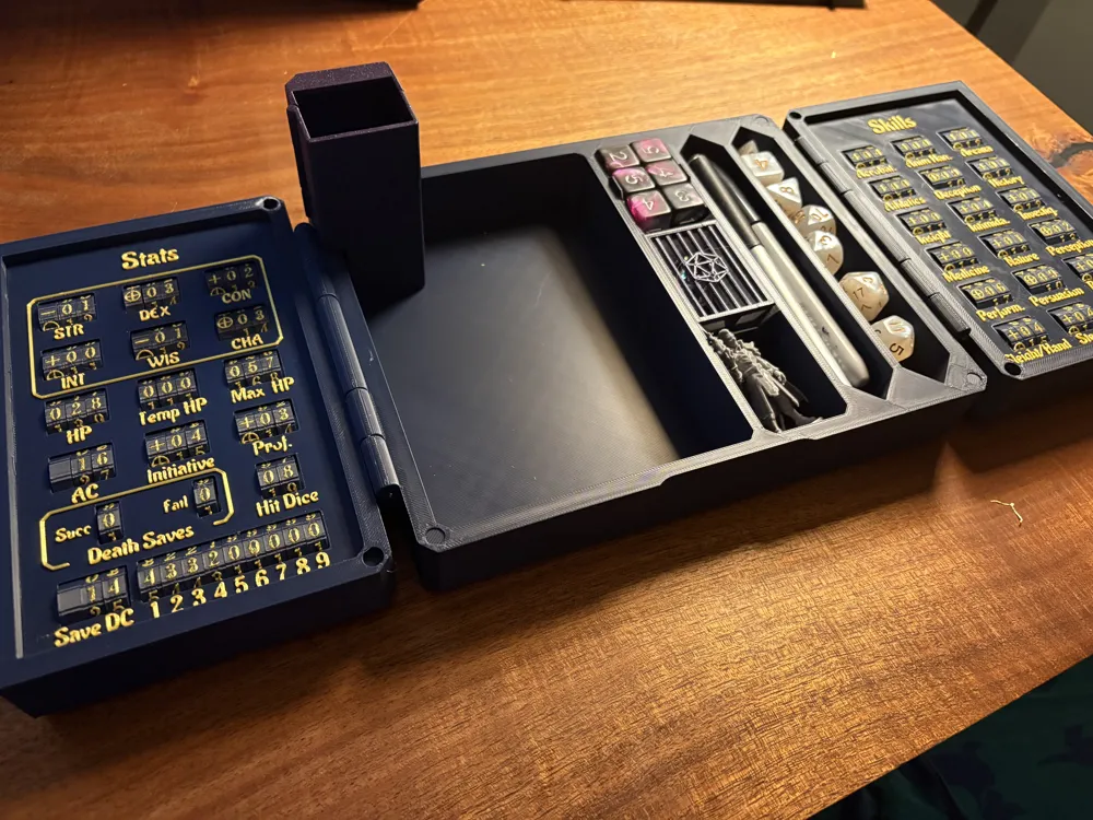 Ultimate DND Players Kit - v3 -Lockable, Tracking - Free 3D Print Model ...