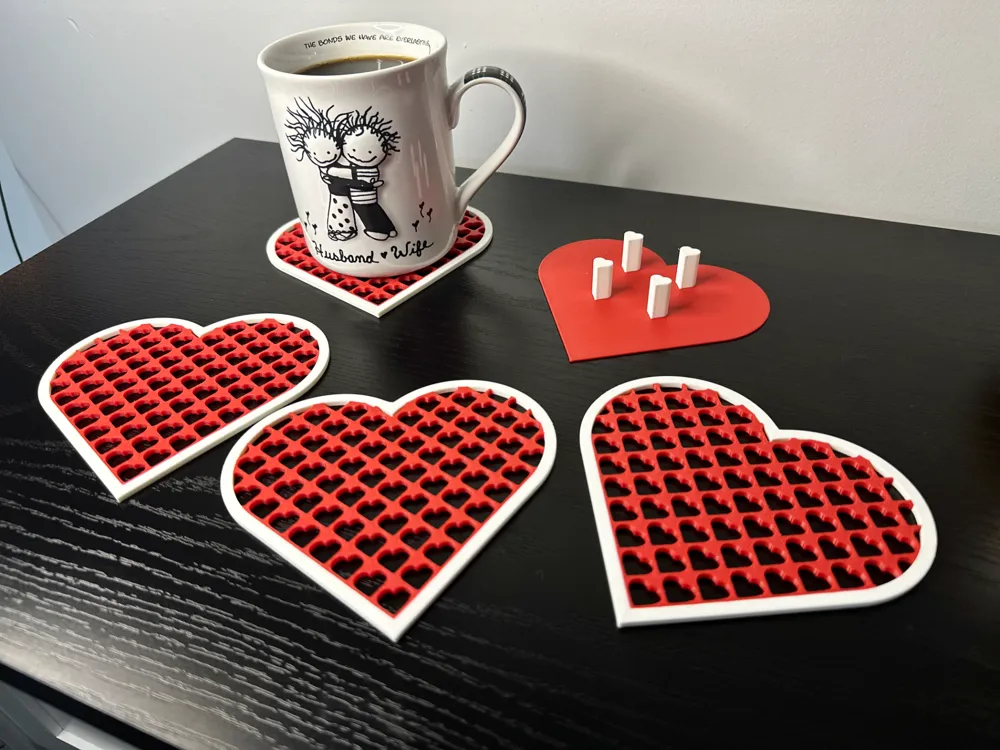 Heart Shaped Coaster by wallace_workshop_llc - MakerWorld