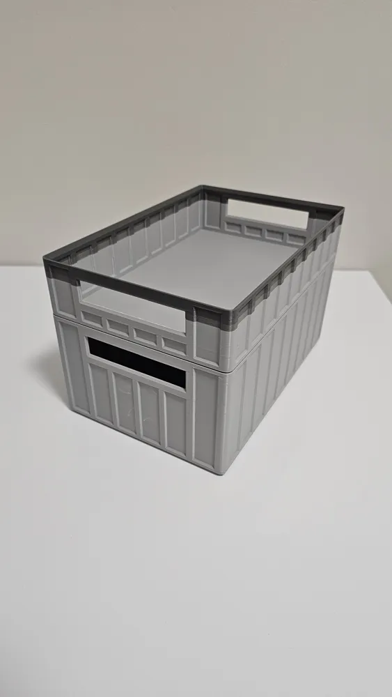 Stackable crate system. 6 sizes. Storage. by dymek34 - MakerWorld
