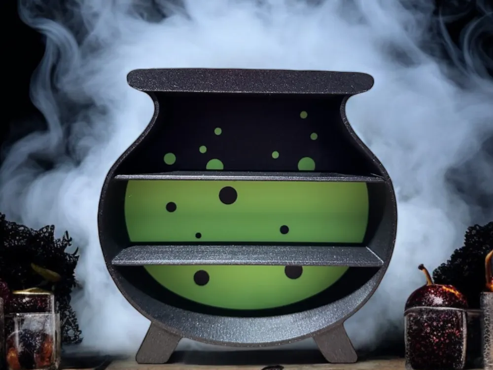Enchanted Cauldron Shelf by Meatbag - MakerWorld