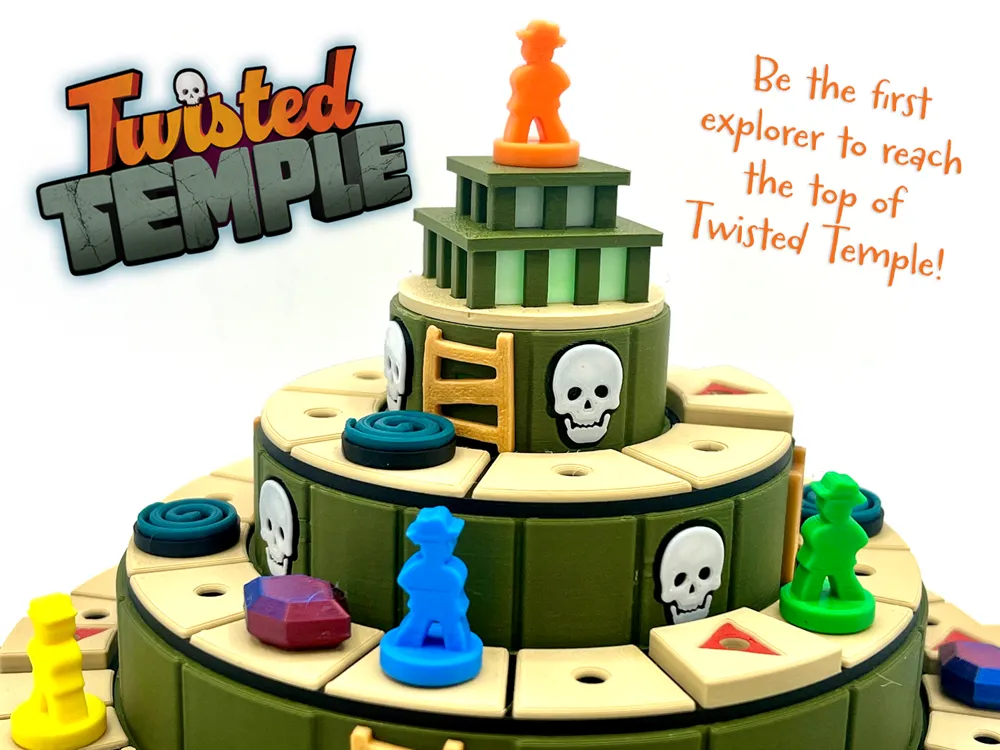 Twisted Temple Game - Free 3D Print Model - MakerWorld