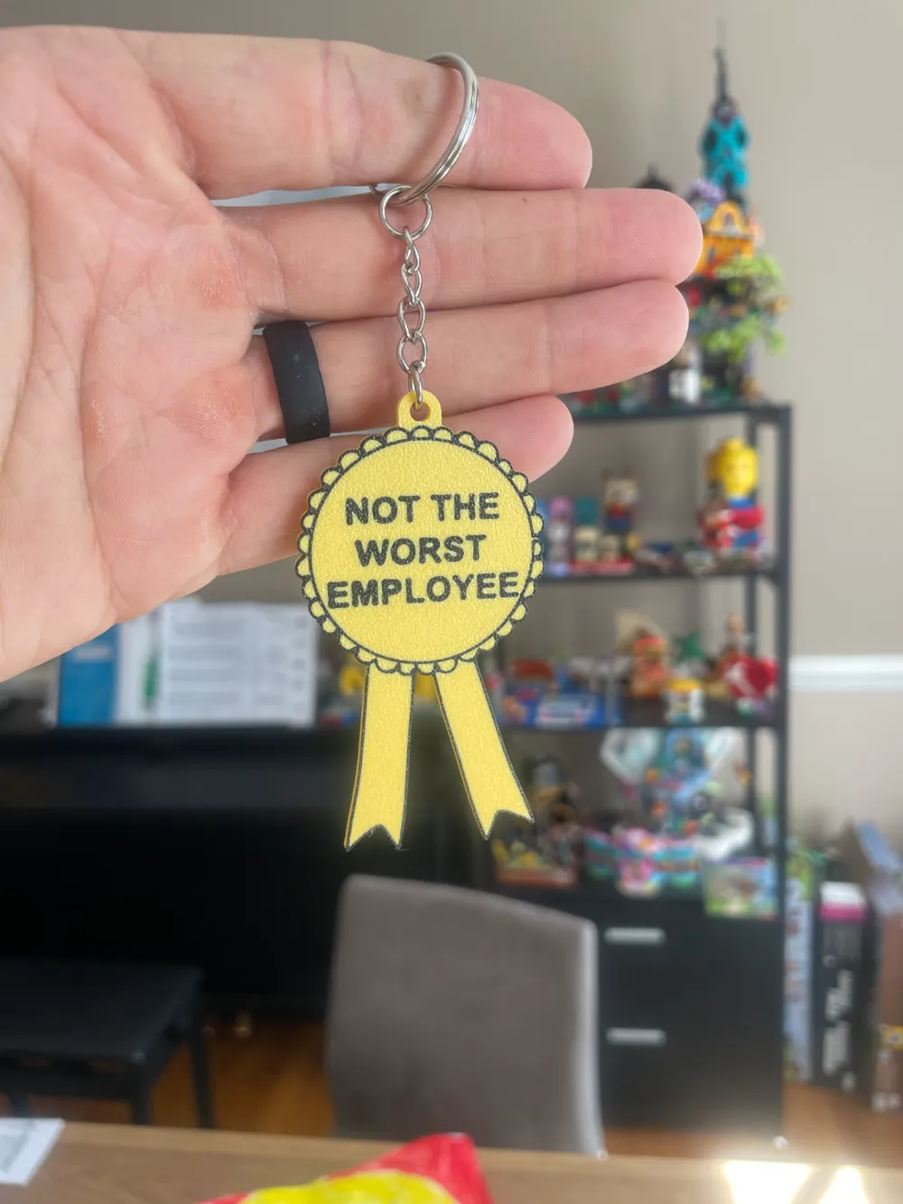 Funny Award Keychain / Not Worst Employee / Gift by 3D Prints This Week ...