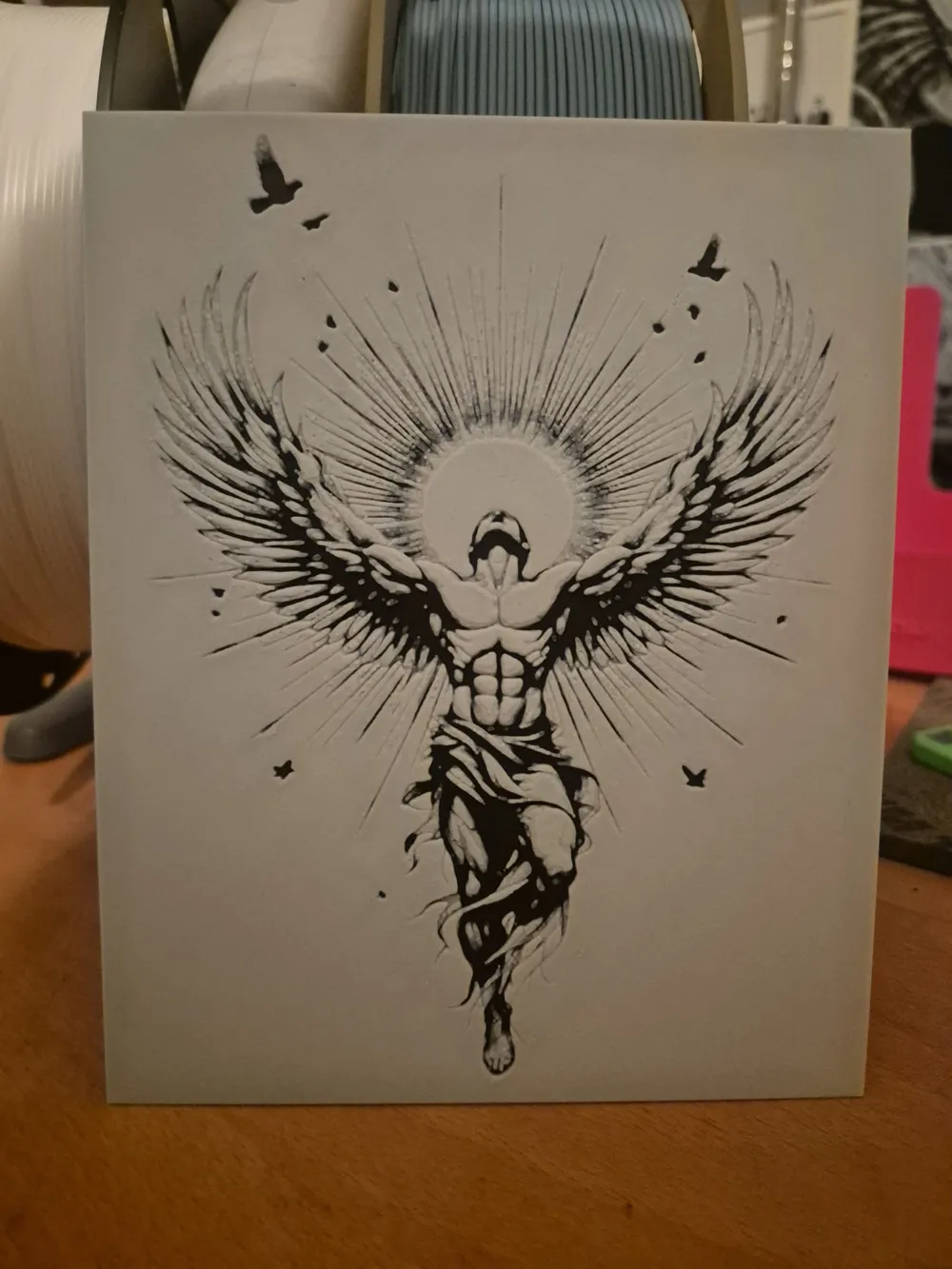 Angel shine hueforge - Free 3D Print Model - MakerWorld