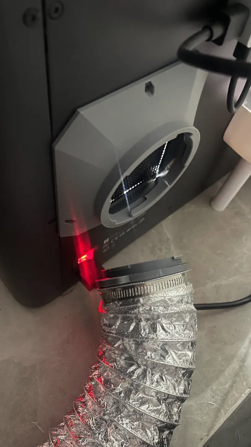 P1 exhaust fan duct connector flange quick connector by feoi MakerWorld ...