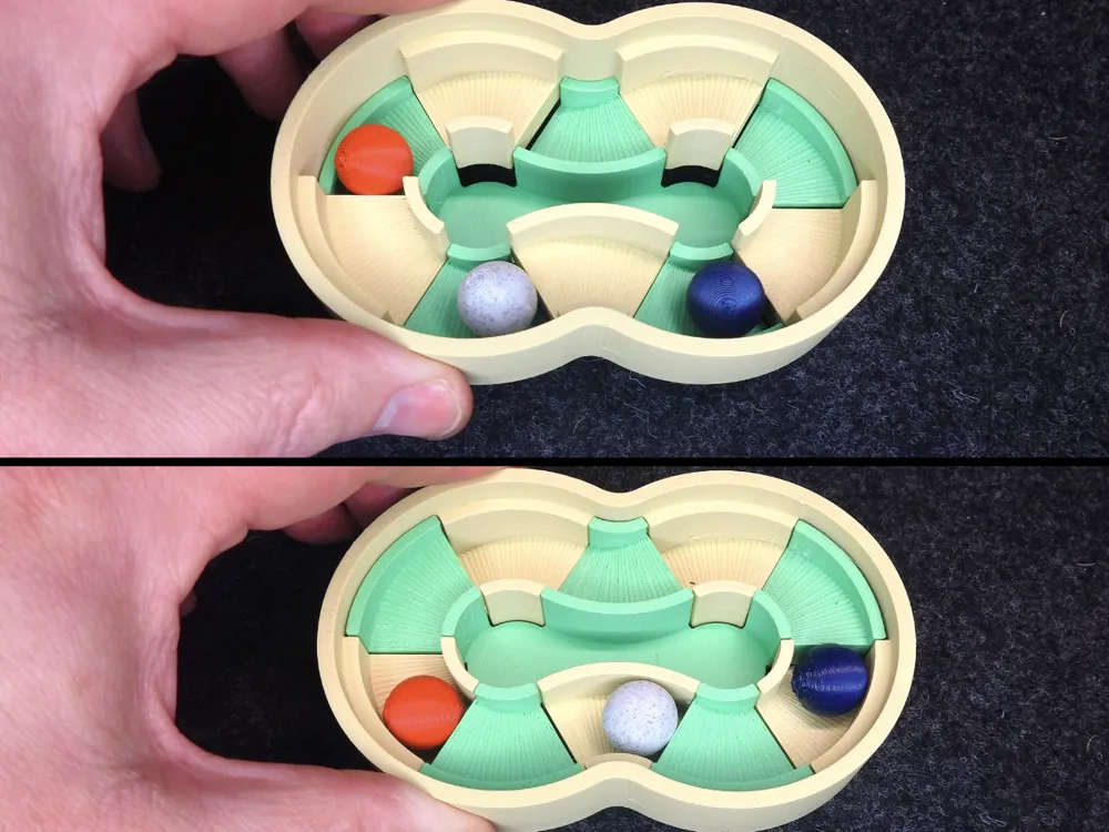 Hand rotating marble run by DSt MakerWorld: Download Free 3D Models