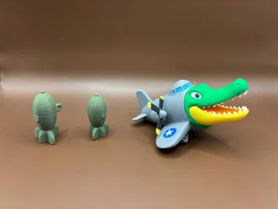 Crocodile Bomber – Meme Legend by Eon3d_ MakerWorld: Download Free 3D ...