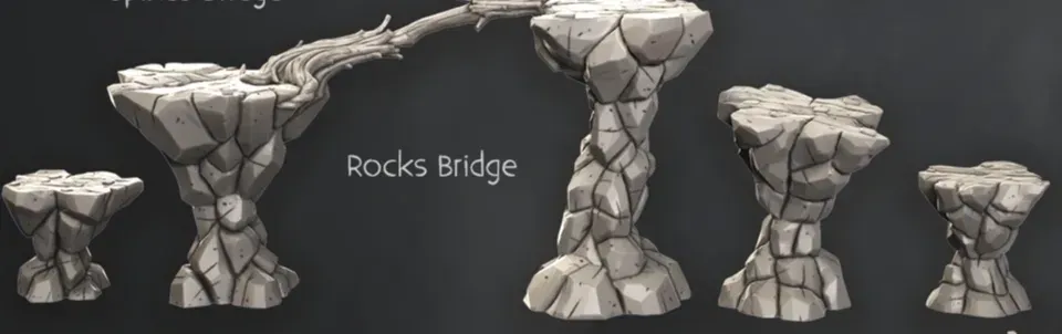 Groups of rock pillars and rock platforms by pokemon player - MakerWorld