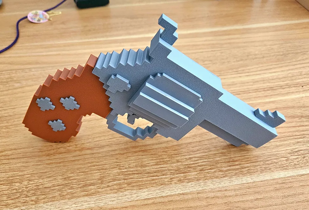 Pixel Art Minecraft Style Pistol (multi-part) by AutoArtistry ...