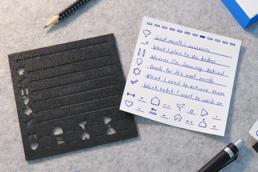 Journal Stencils for Post-Its and Square Notes by BlackHawkMakerWorld ...