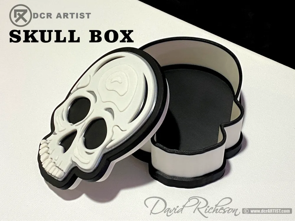 Skull Box Container - Free 3D Print Model - MakerWorld