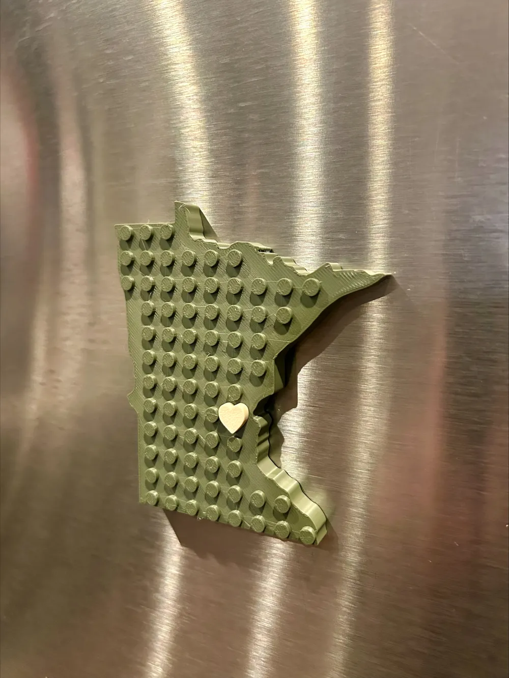 Legos Minnesota Magnet with moveable heart - Free 3D Print Model ...