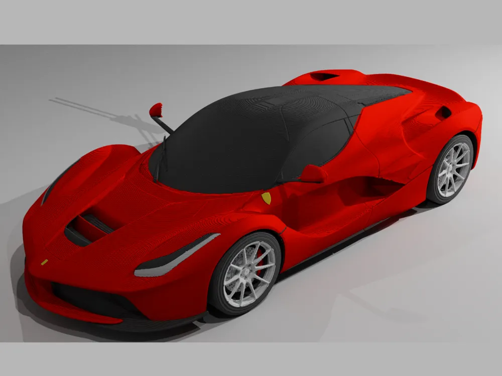 1:43 scale Ferrari Laferrari Remixed by AI.12 MakerWorld: Download Free 3D Models