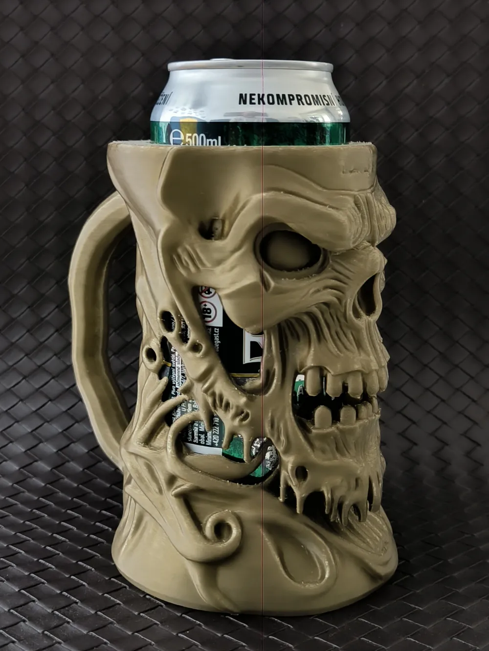 Melting Demon Can Holder / Beer mug - Free 3D Print Model - MakerWorld