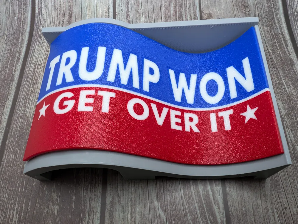 Trump Won Flag / Plate by Sage Prints and Design MakerWorld: Download ...