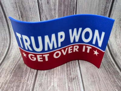 Trump Won Flag / Plate by Sage Prints and Design MakerWorld: Download ...