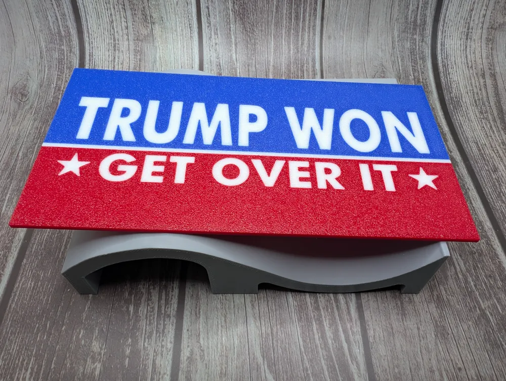 Trump Won Flag / Plate by Sage Prints and Design MakerWorld: Download ...