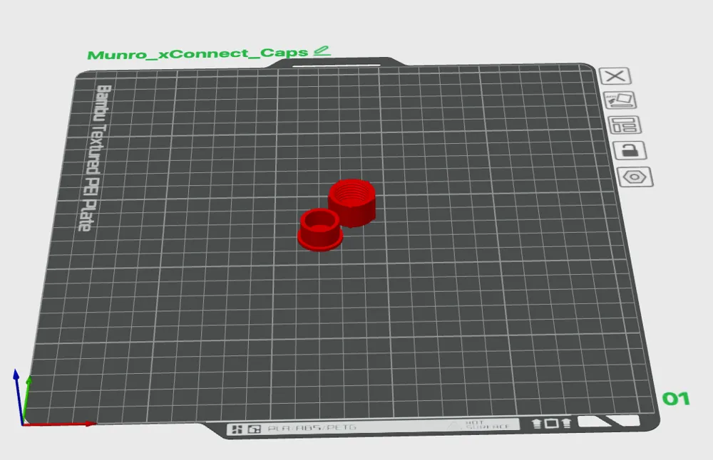 Munro xConnect Caps - Free 3D Print Model - MakerWorld